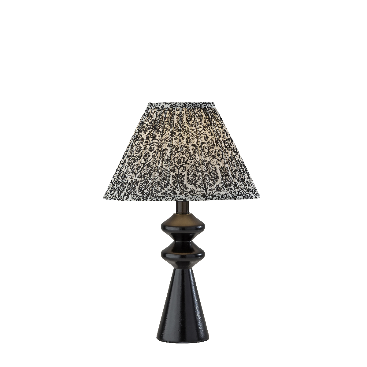 Click here for Adesso Dahlia Table Lamp with Pleated Navy/White F... prices