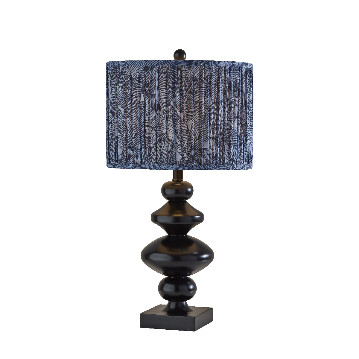 Click here for Adesso Samira Large Table Lamp with Pleated Blue F... prices