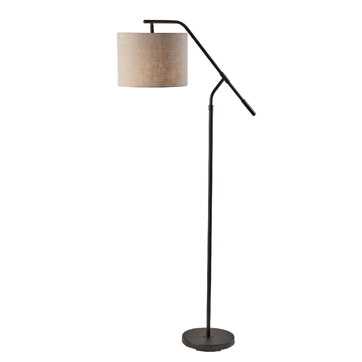 Adesso 60 Milo Floor Lamp - Black