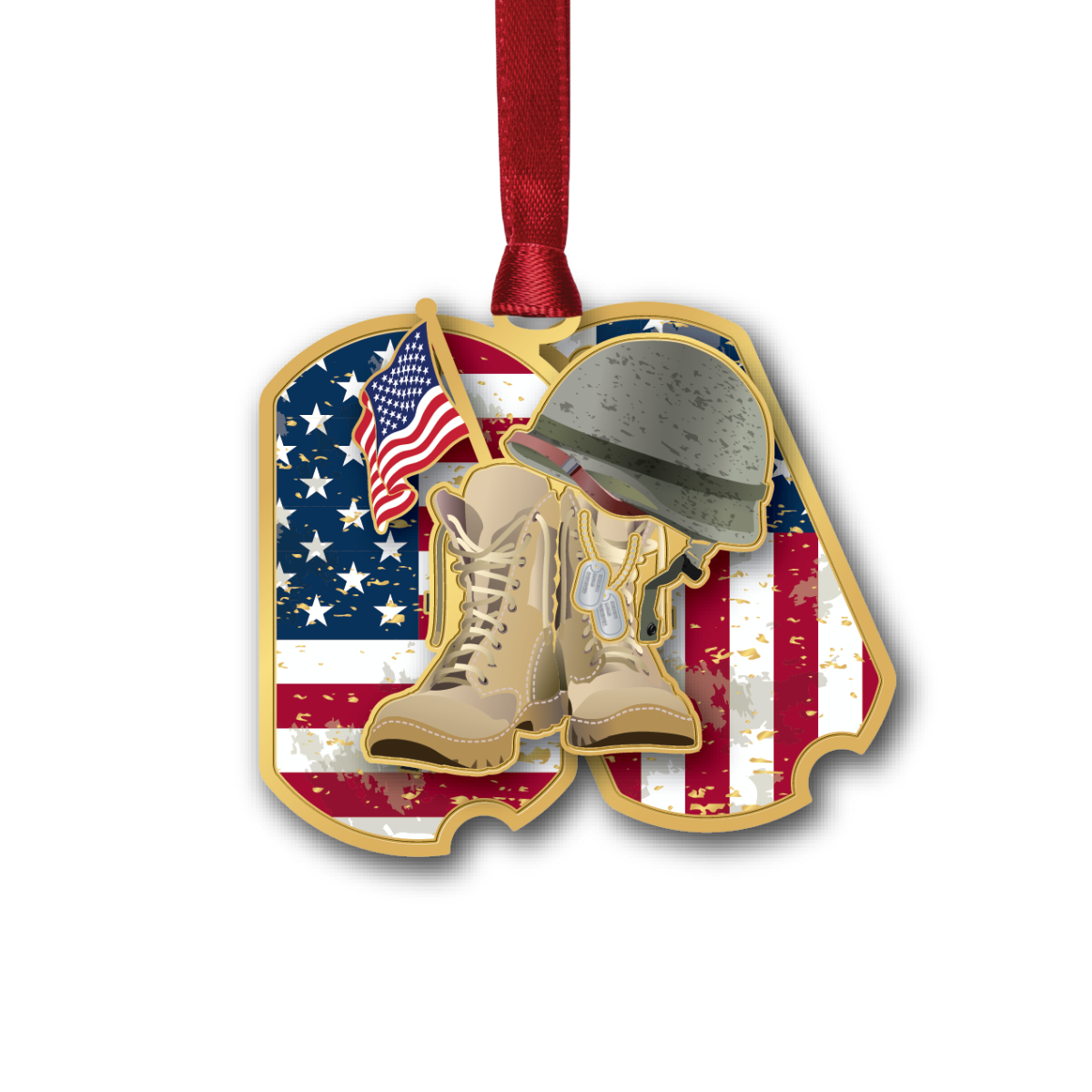 Click here for Beacon Design Americana Dog Tags Ornament prices