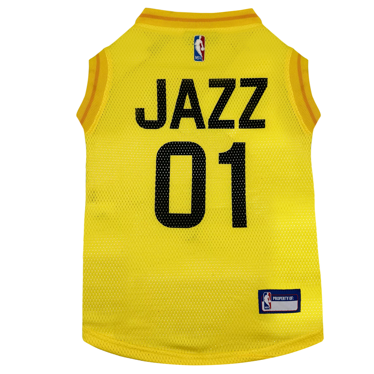 Click here for NBA Utah Jazz Mesh Basketball Pet Jersey prices