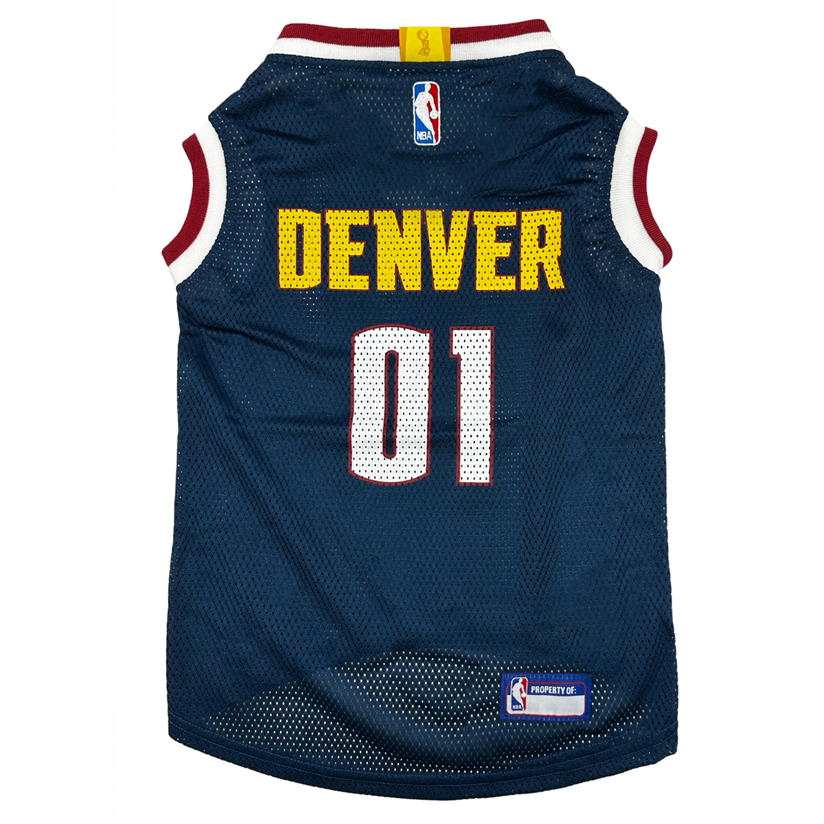 Click here for NBA Denver Nuggets Mesh Basketball Pet Jersey prices