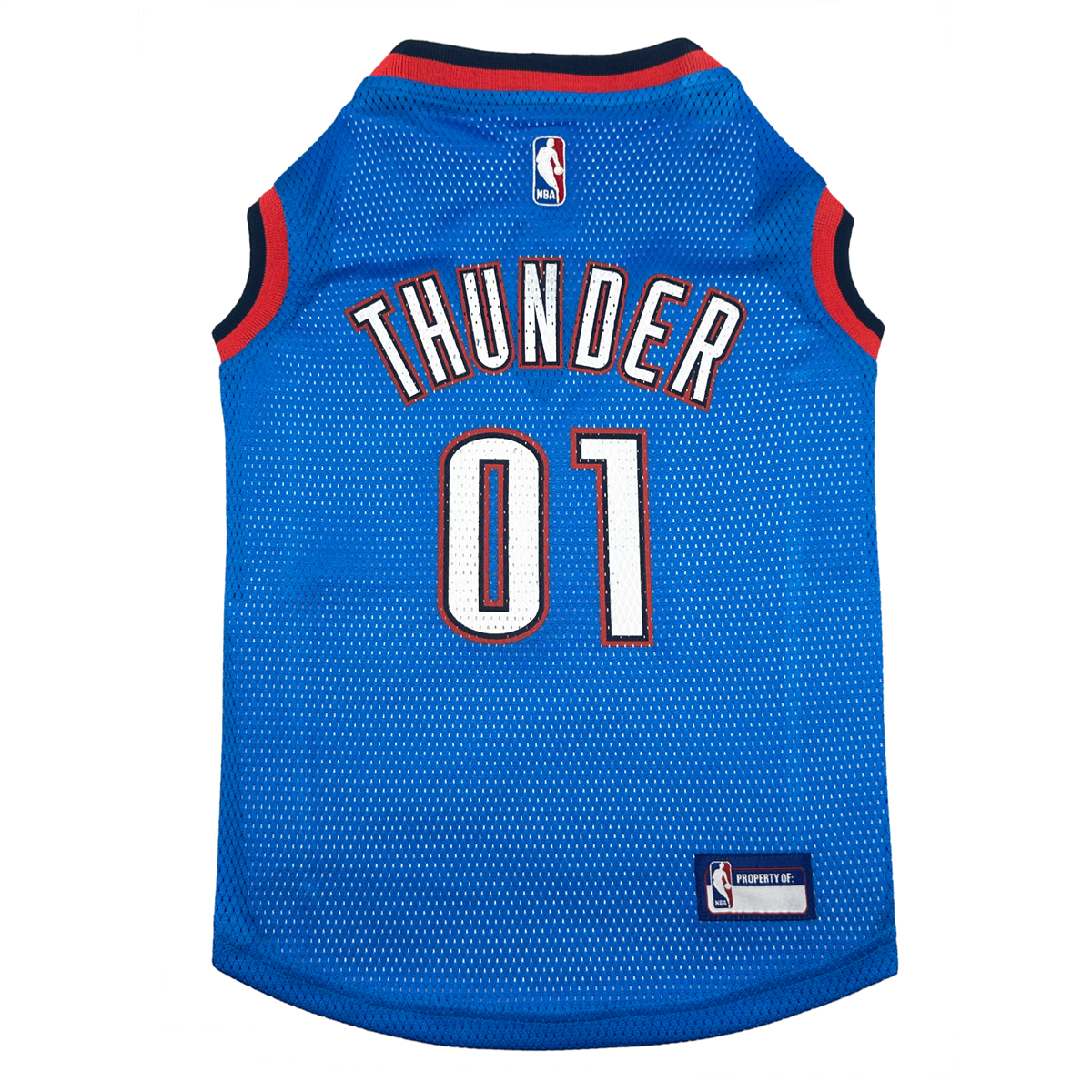 Click here for NBA Oklahoma City Thunder Basketball Mesh Pet Jers... prices