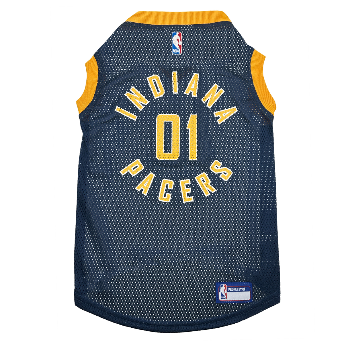 Click here for NBA Indiana Pacers Basketball Mesh Pet Jersey prices