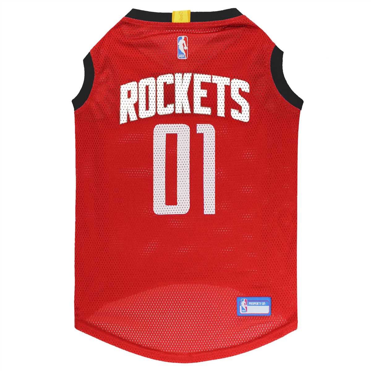 Click here for NBA Houston Rockets Basketball Mesh Pet Jersey prices