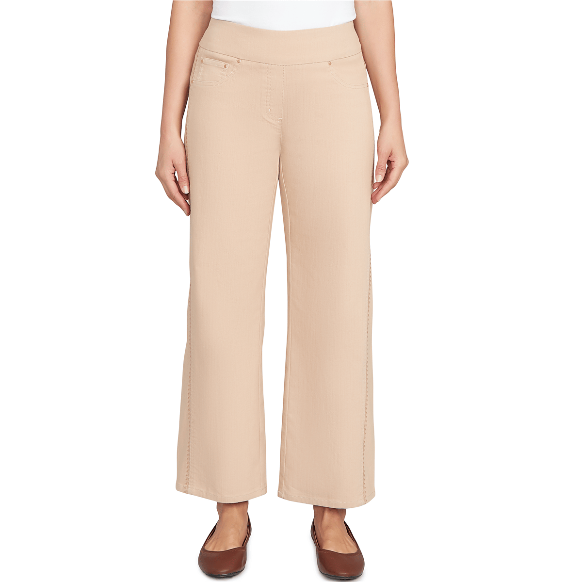 Click here for Womens Ruby Rd. Hello Holiday Stretch Pull On Casu... prices