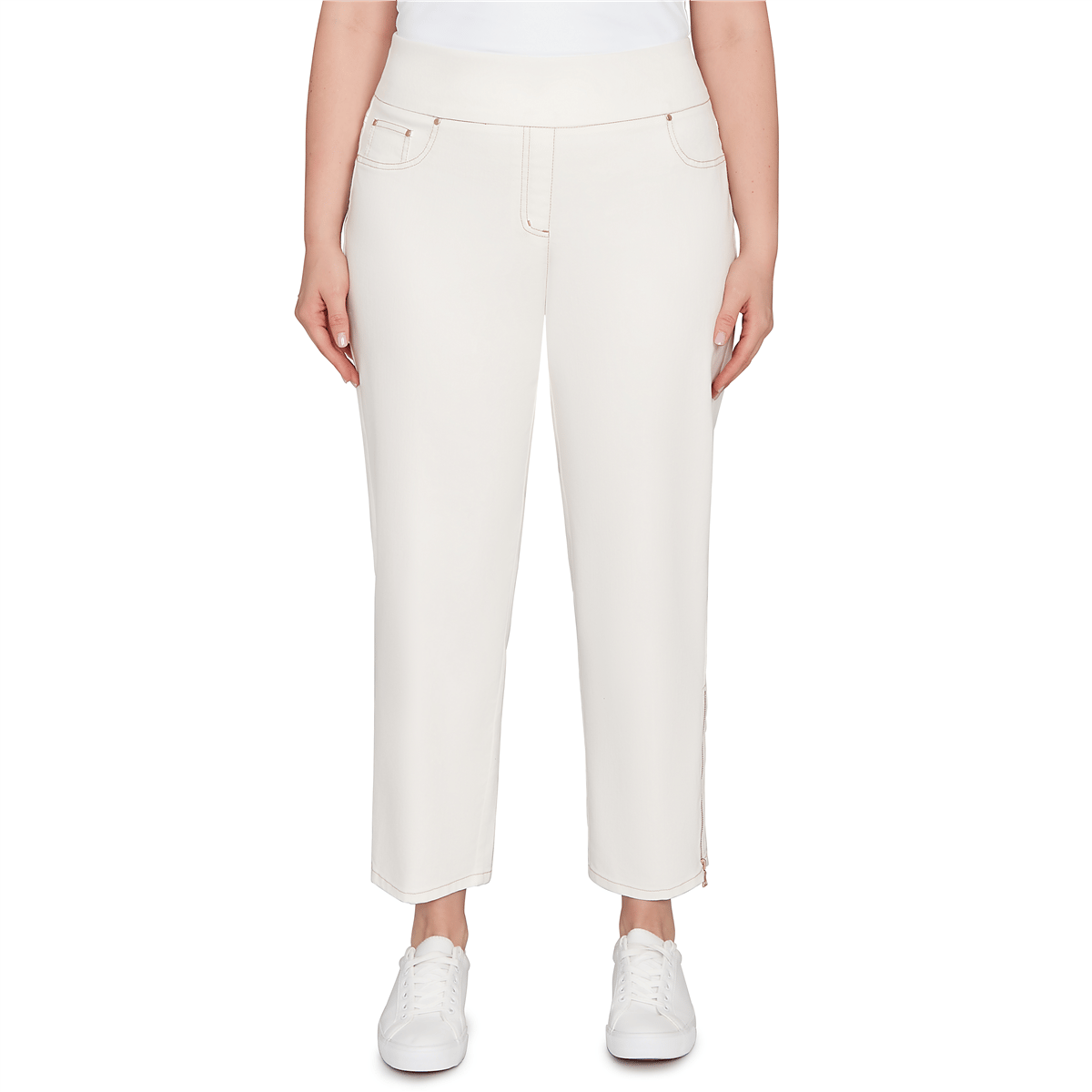 Click here for Plus Size Ruby Rd. Hello Holiday Zipper Hem Pull O... prices