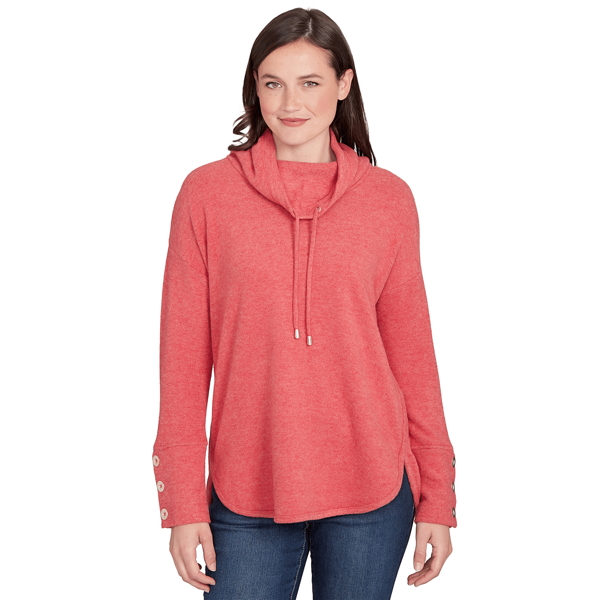 Click here for Womens Ruby Rd. Oh So Cozy Drawstring Cowl Neck Sw... prices
