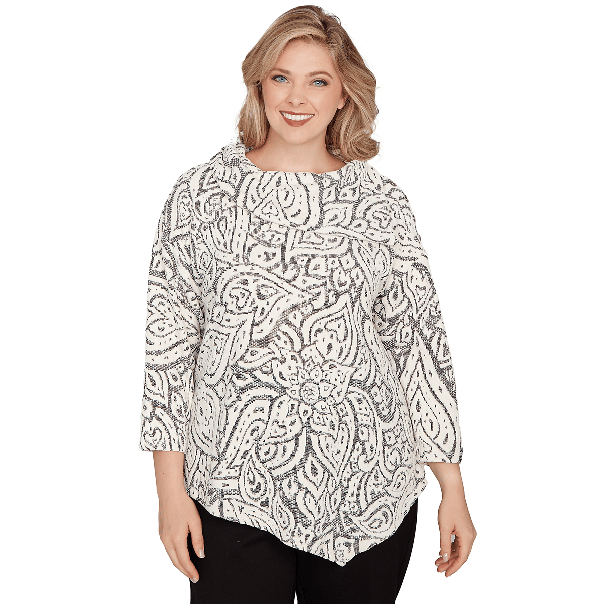 Click here for Plus Size Ruby Rd. Must Haves I Asymmetric Hem Flo... prices