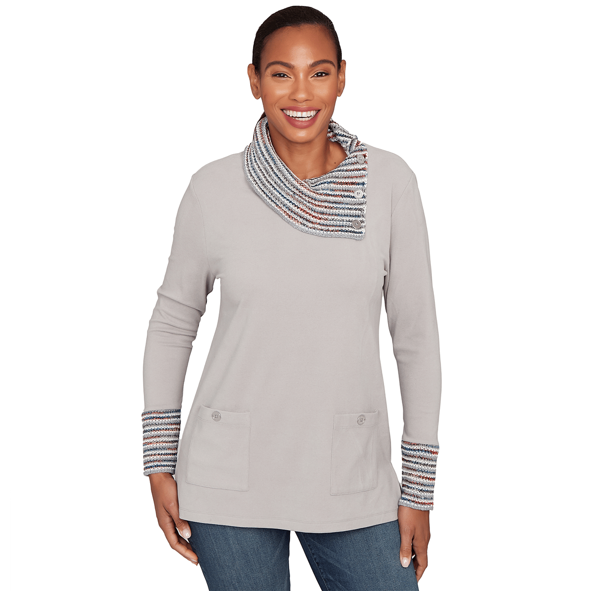 Click here for Womens Ruby Rd. Travel and Leisure Patch Pocket Sw... prices