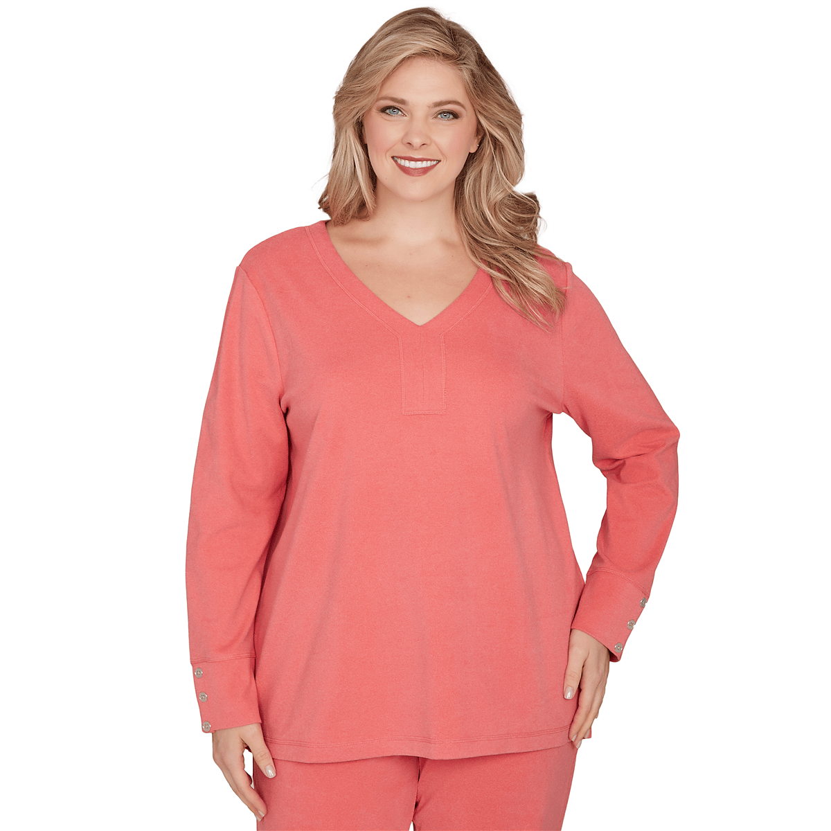 Click here for Plus Size Ruby Rd. Travel and Leisure Long Sleeve... prices