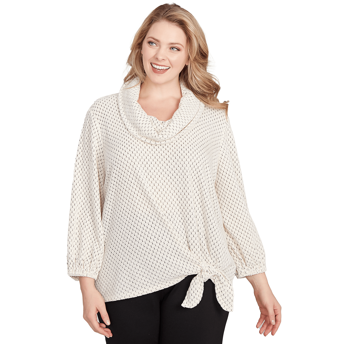 Click here for Plus Size Ruby Rd. New Neutrals Honeycomb Chenille... prices