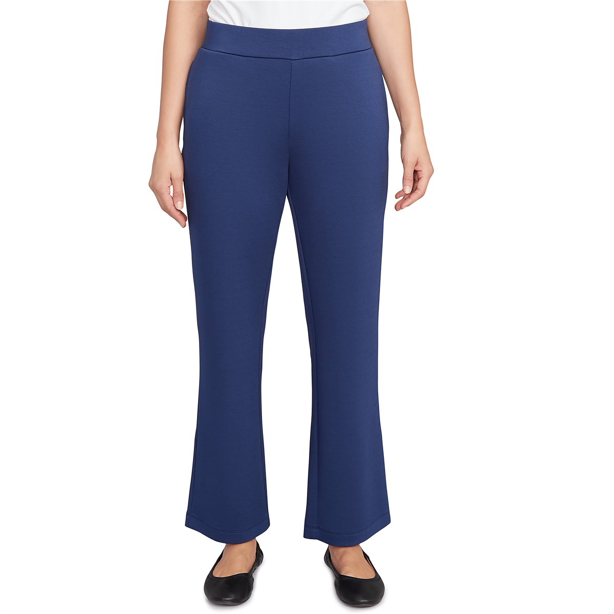 Ruby Rd. Petite Scuba Pull On Pants - Deep Blue