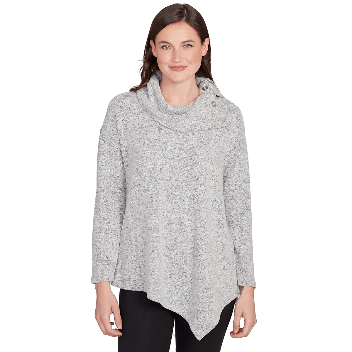 Click here for Petite Ruby Rd. Cozy Time Asymmetrical Hem Cowl Ne... prices