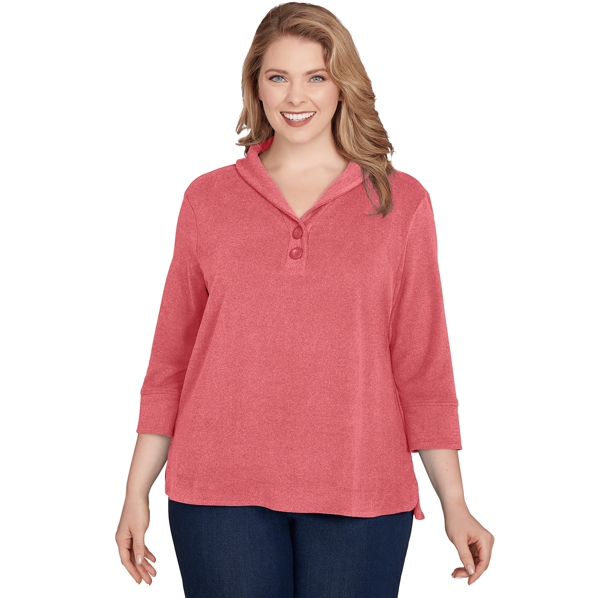 Click here for Plus Size Ruby Rd. Must Haves I Luxe Stretch 3/4 S... prices