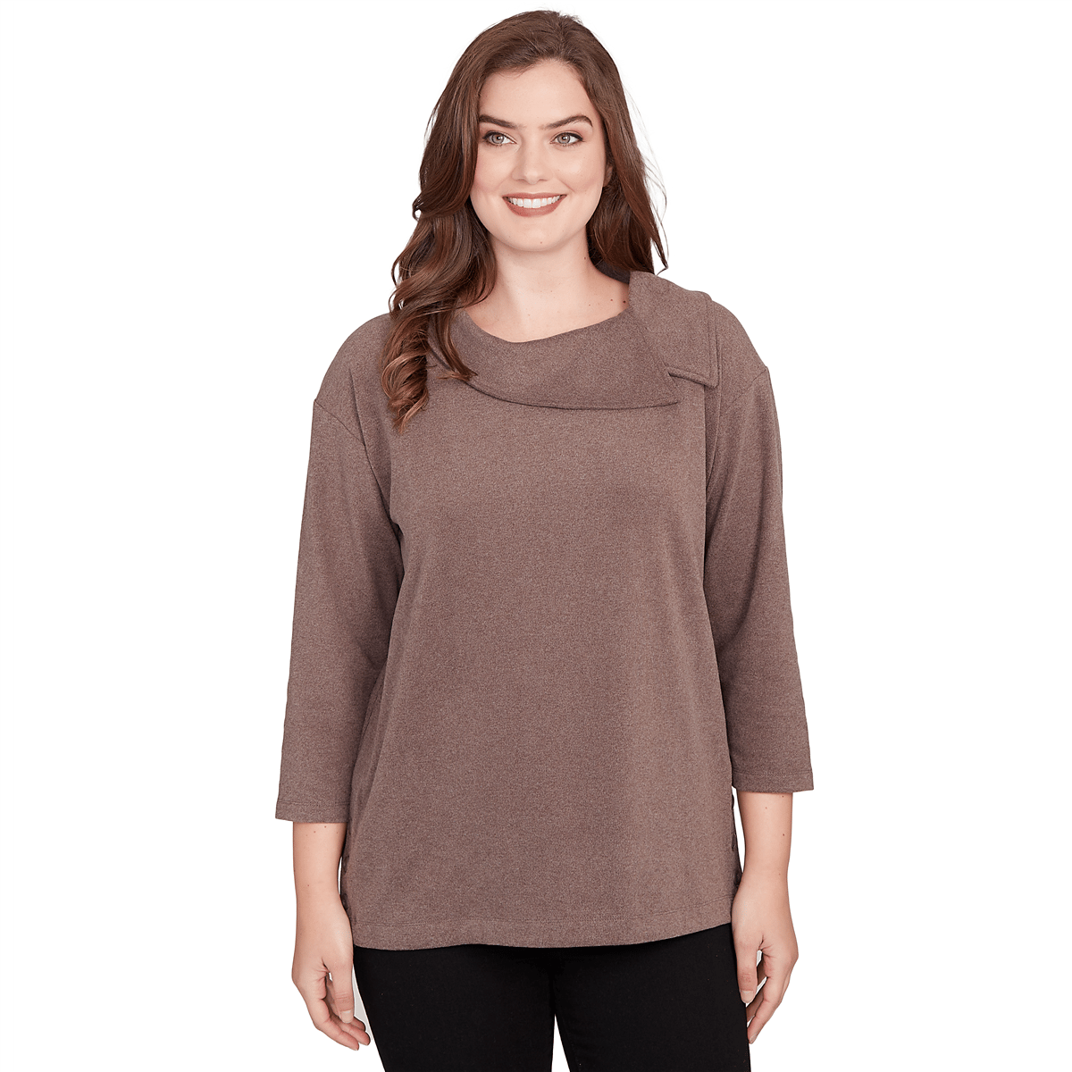 Click here for Petite Ruby Rd. Must Haves I Cowl Neckline 3/4 Sle... prices