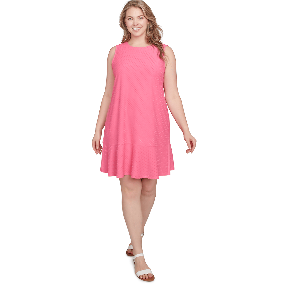 Click here for Plus Size Ruby Rd. Must Haves II Swiss Dot Ruffle... prices