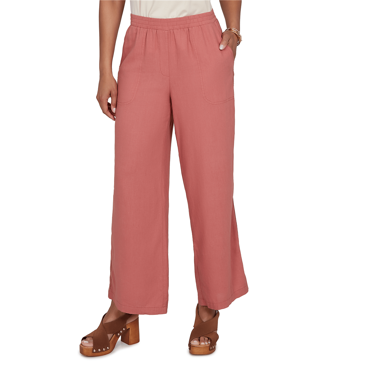 Click here for Womens Ruby Rd. Sedona Escape Lace Trim Pull On Wi... prices