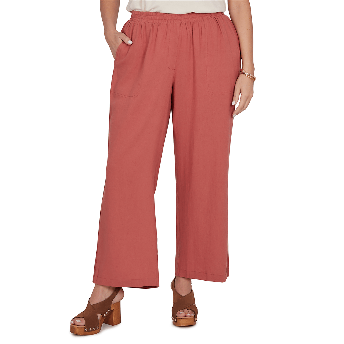 Click here for Plus Size Ruby Rd. Sedona Escape Lace Trim Pull On... prices