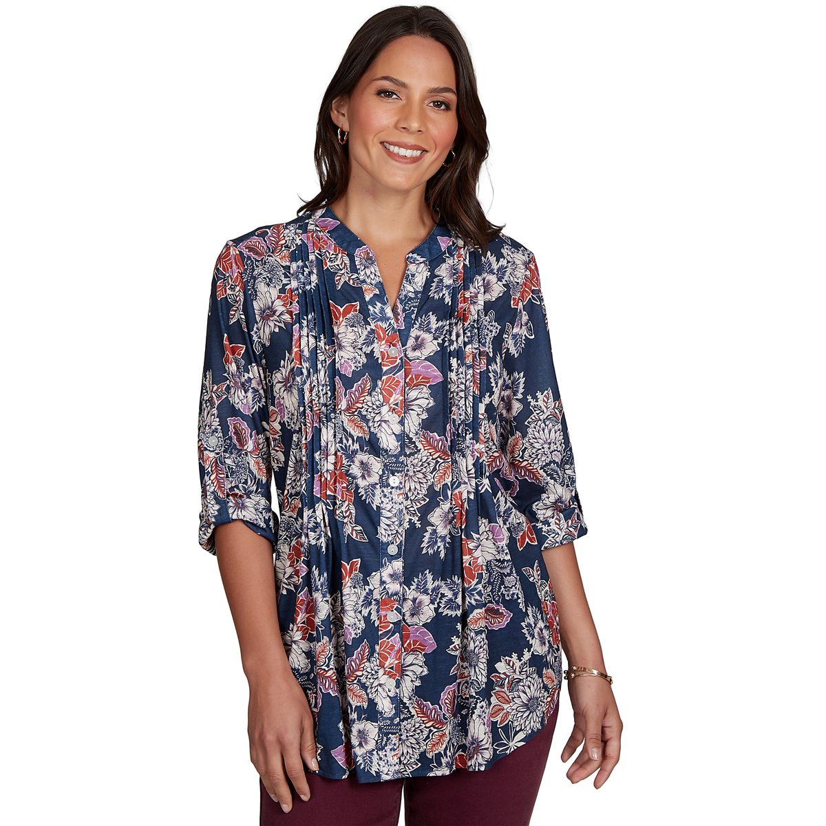 Click here for Womens Ruby Rd. Must Haves Kensington Floral Blous... prices