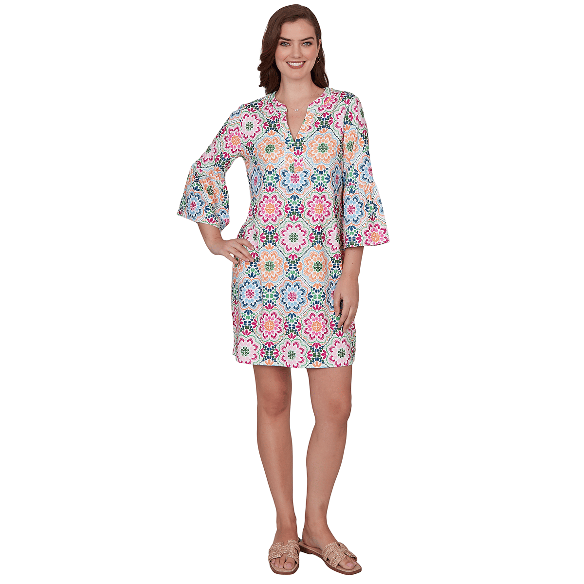 Click here for Petite Ruby Rd. Swing Into Spring Floral Medallion... prices