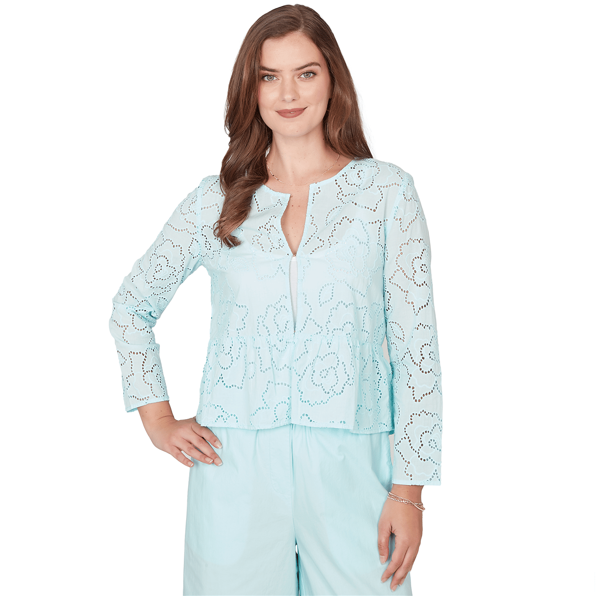 Click here for Womens Ruby Rd. Renaissance Romance Floral Eyelet... prices