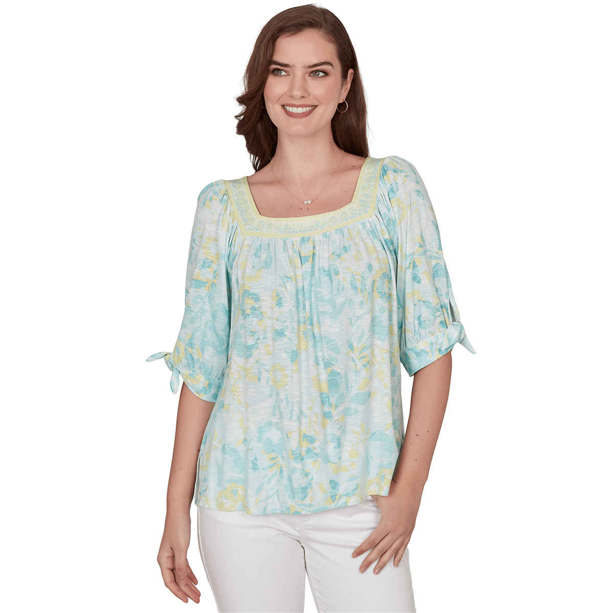 Click here for Womens Ruby Rd. Renaissance Romance Watercolor Flo... prices