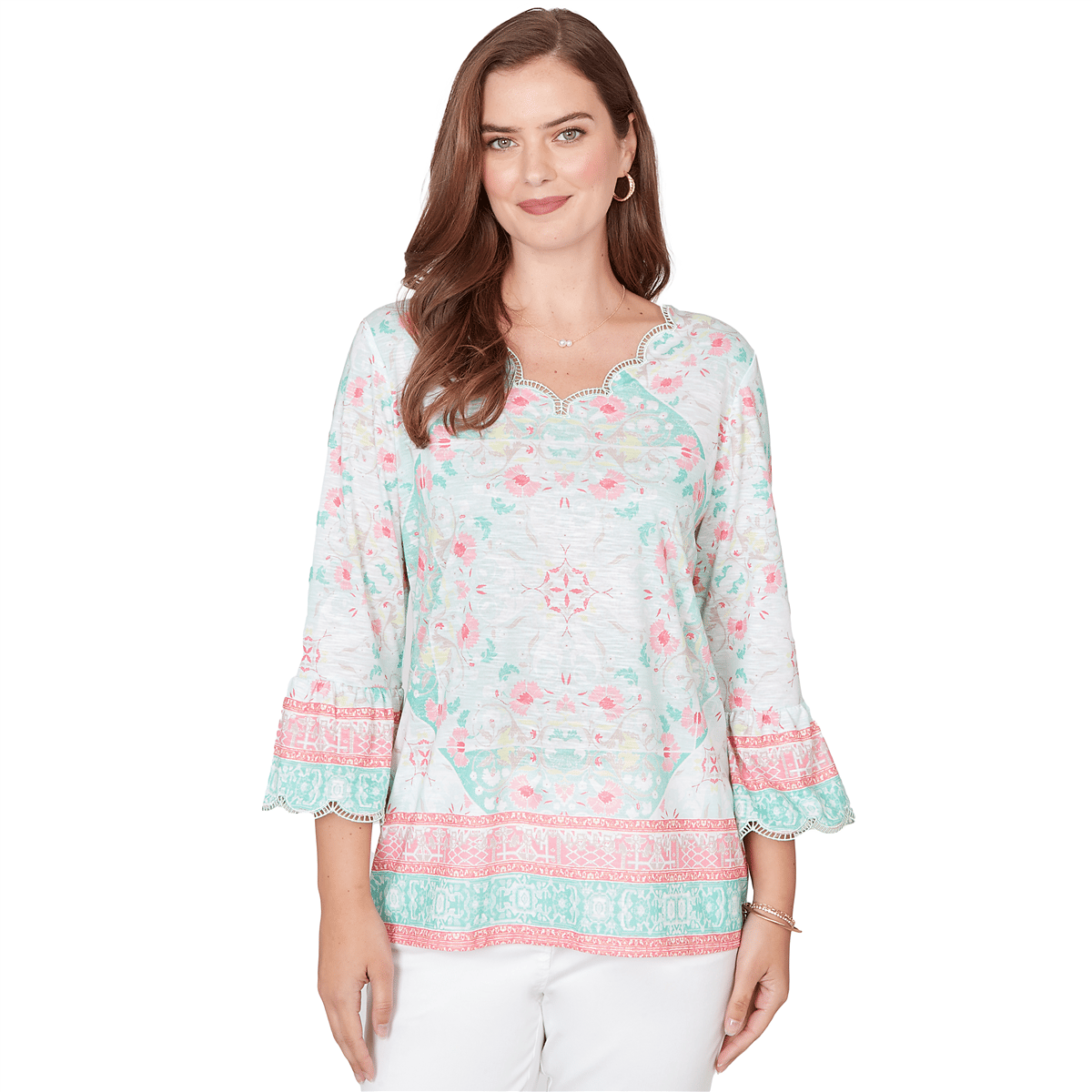 Click here for Womens Ruby Rd. Renaissance Romance Flounce Sleeve... prices