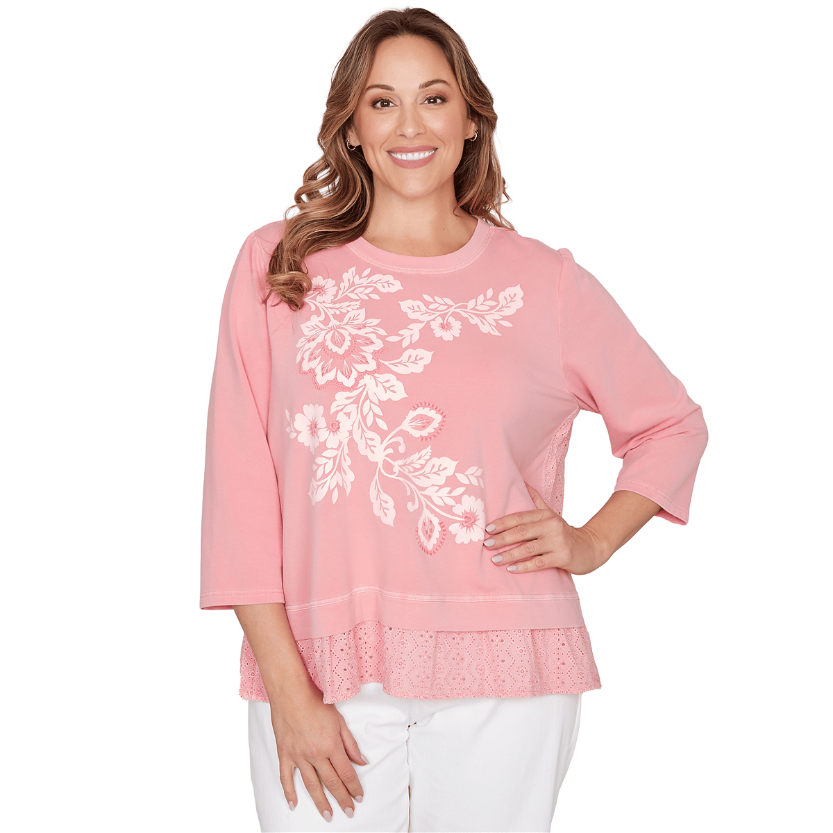 Click here for Plus Size Ruby Rd. Renaissance Romance 3/4 Sleeve... prices