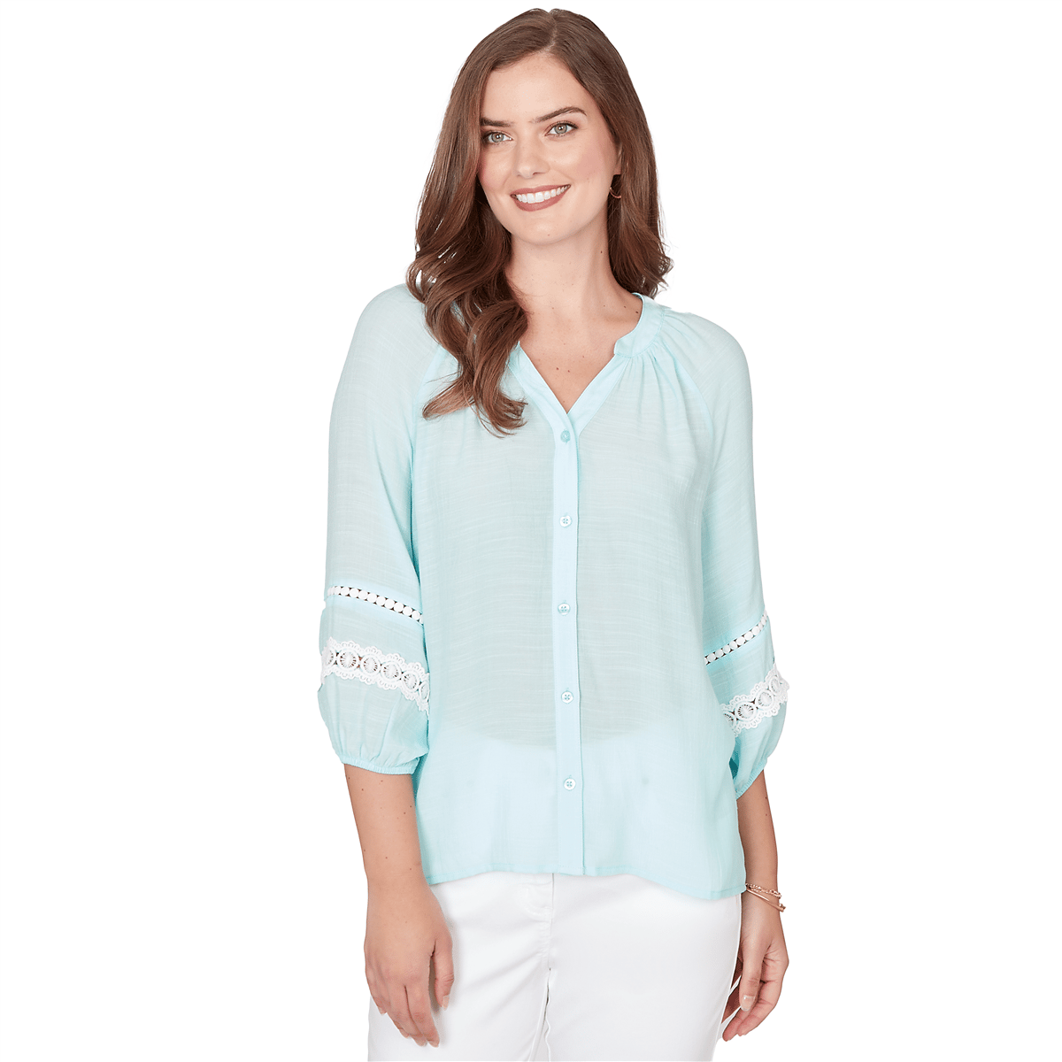 Click here for Petite Ruby Rd. Renaissance Romance 3/4 Sleeve But... prices