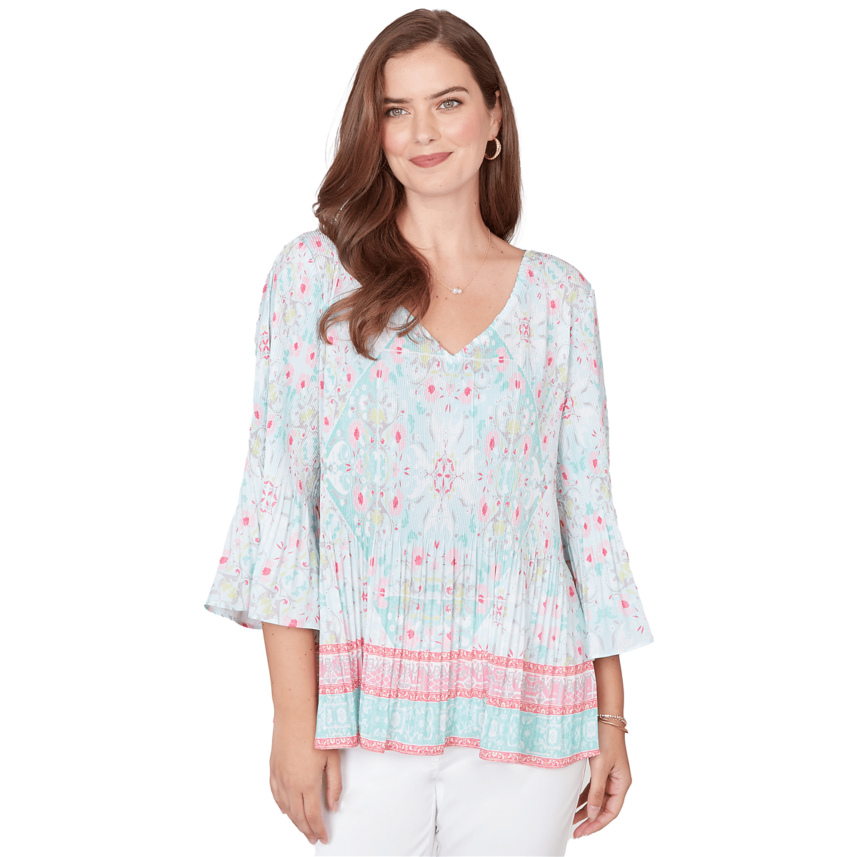 Click here for Petite Ruby Rd. Renaissance Romance 3/4 Bell Sleev... prices