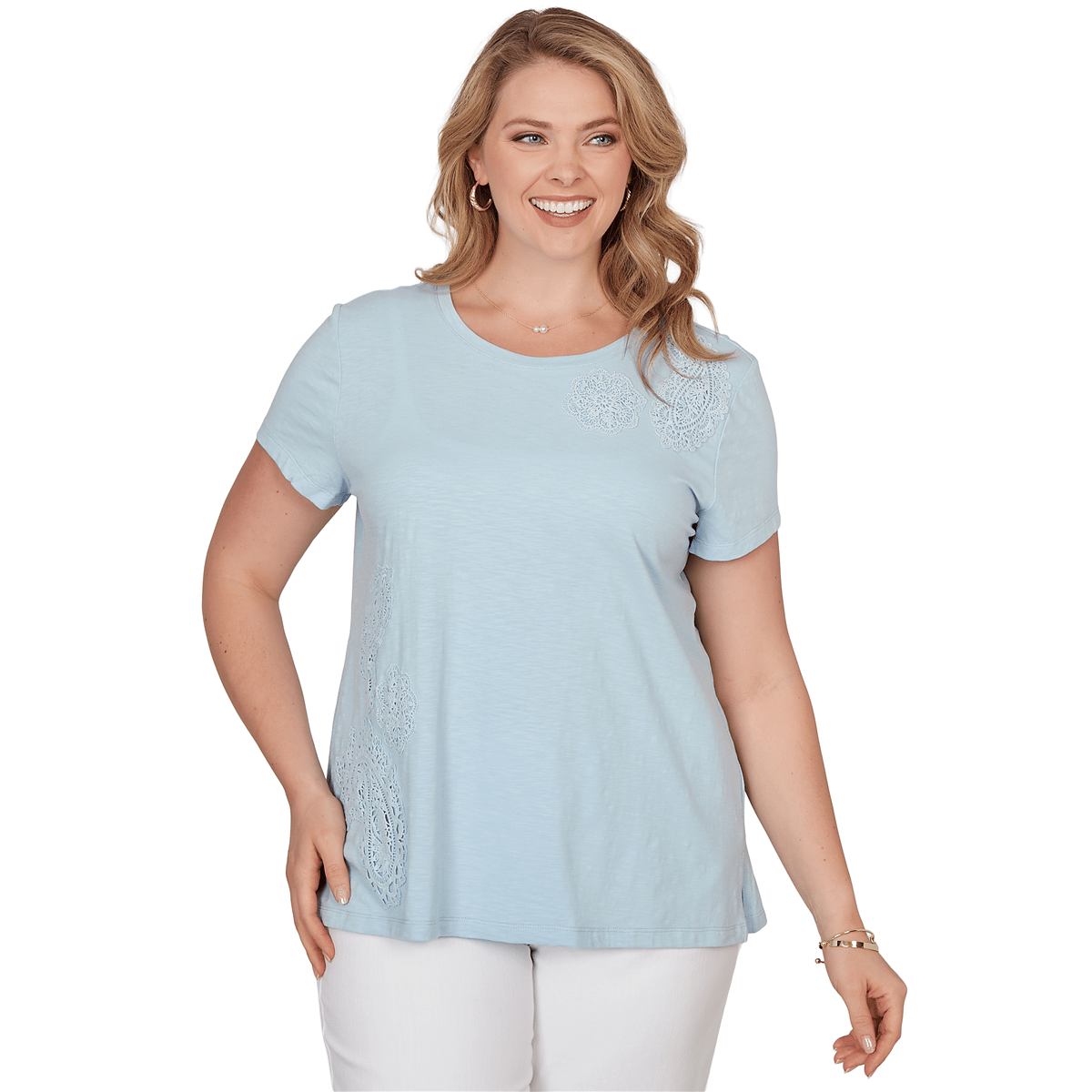 Click here for Plus Size Ruby Rd. French Riviera Short Sleeve Pai... prices