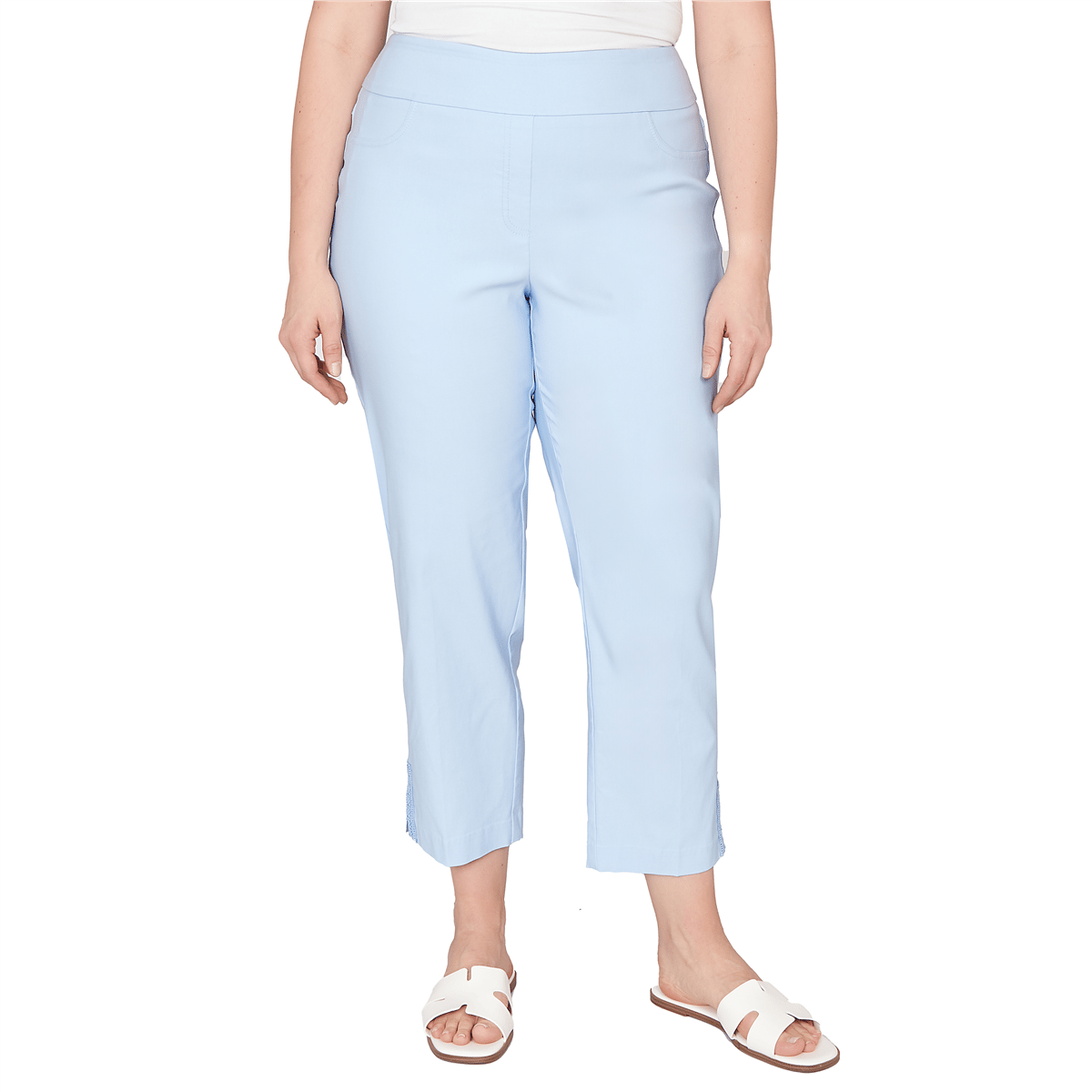 Click here for Plus Size Ruby Rd. California Dreaming Lace Trim P... prices