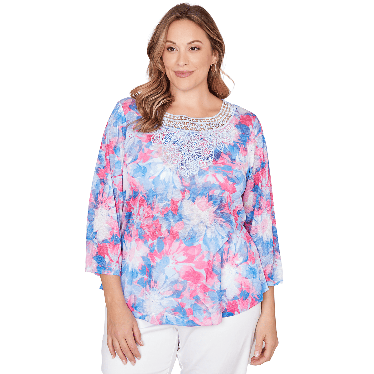 Click here for Plus Size Ruby Rd. California Dreaming Tie Dye Flo... prices