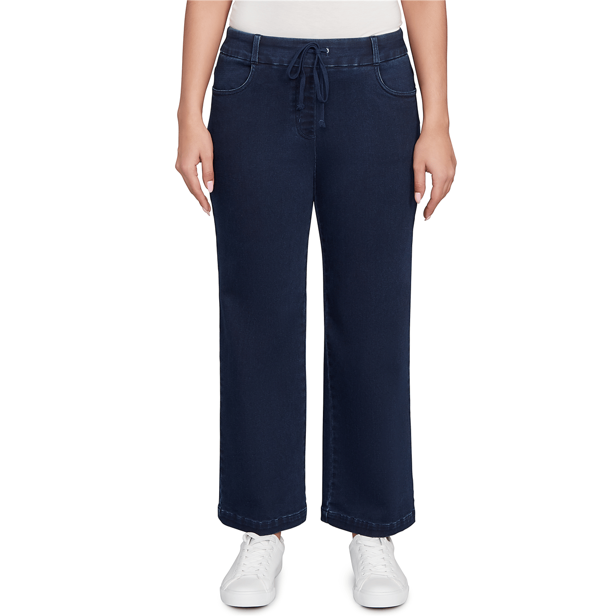 Click here for Womens Ruby Rd. Key Items Drawstring Wide Leg Jean... prices