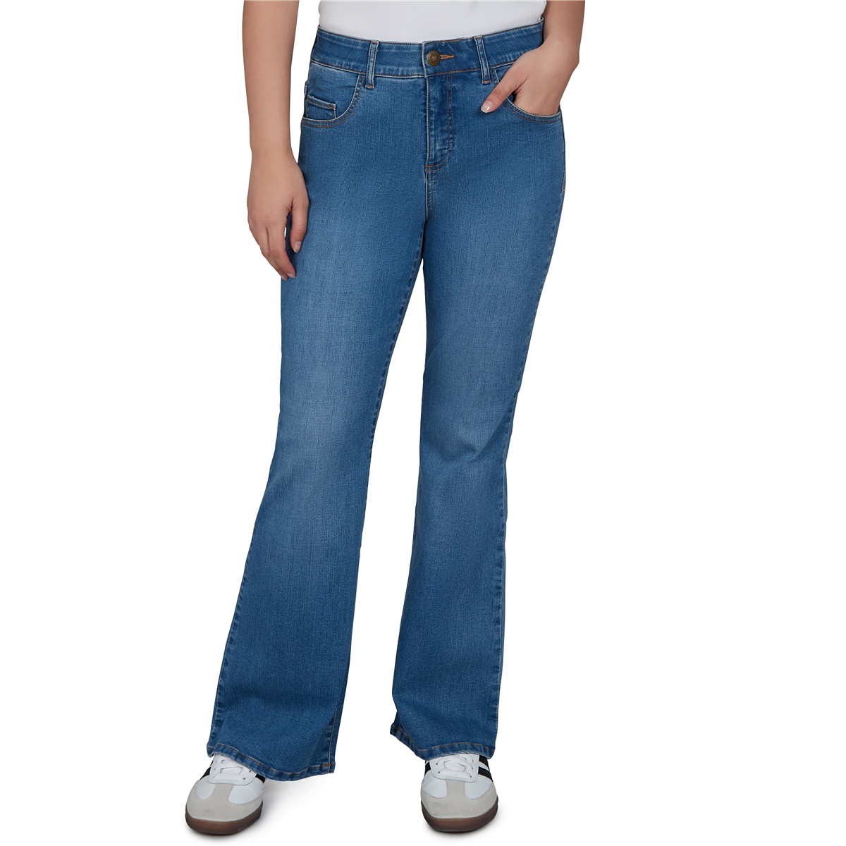 Click here for Womens Ruby Rd. Key Items Stretch Denim Kick Flare... prices