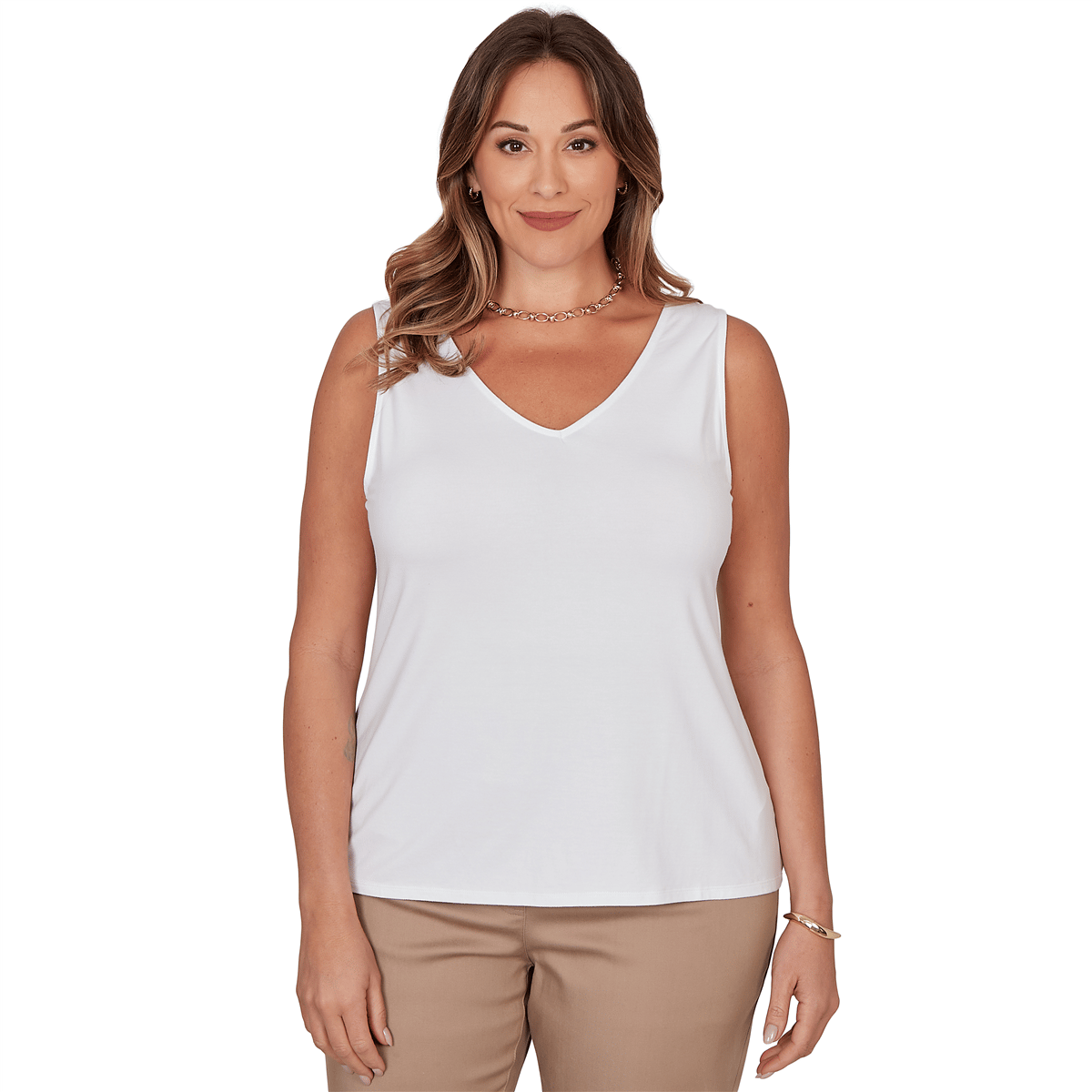 Click here for Plus Size Ruby Rd. Key Items Scoop and V Neck Soli... prices