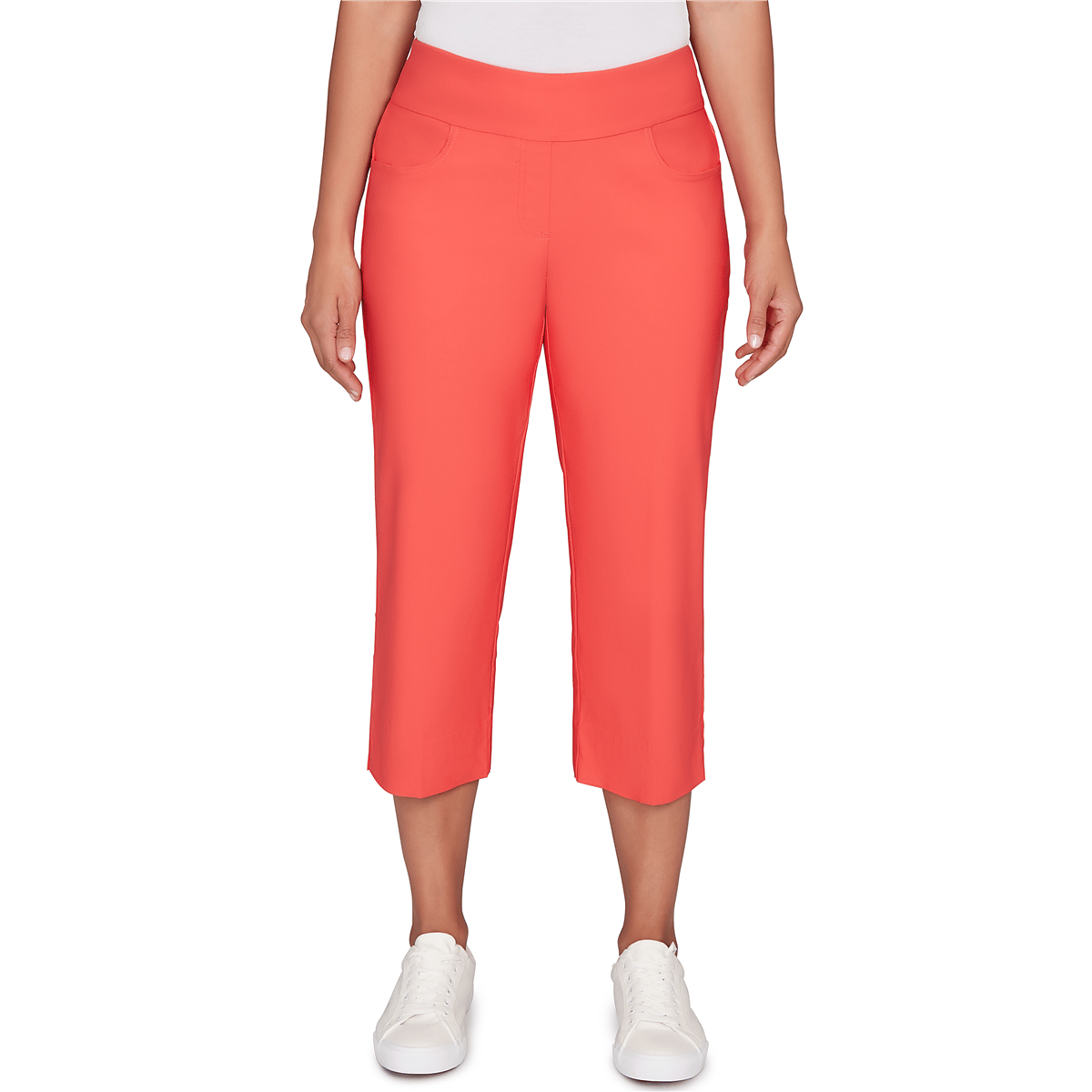 Click here for Petite Ruby Rd. Key Items Pull On Silky Tech Capri... prices