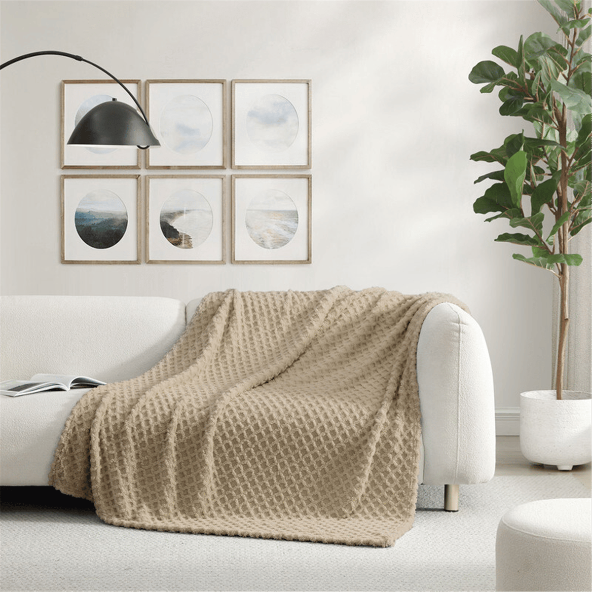 Click here for Swift Home Lattice Textured Soft Plush Cozy Throw... prices