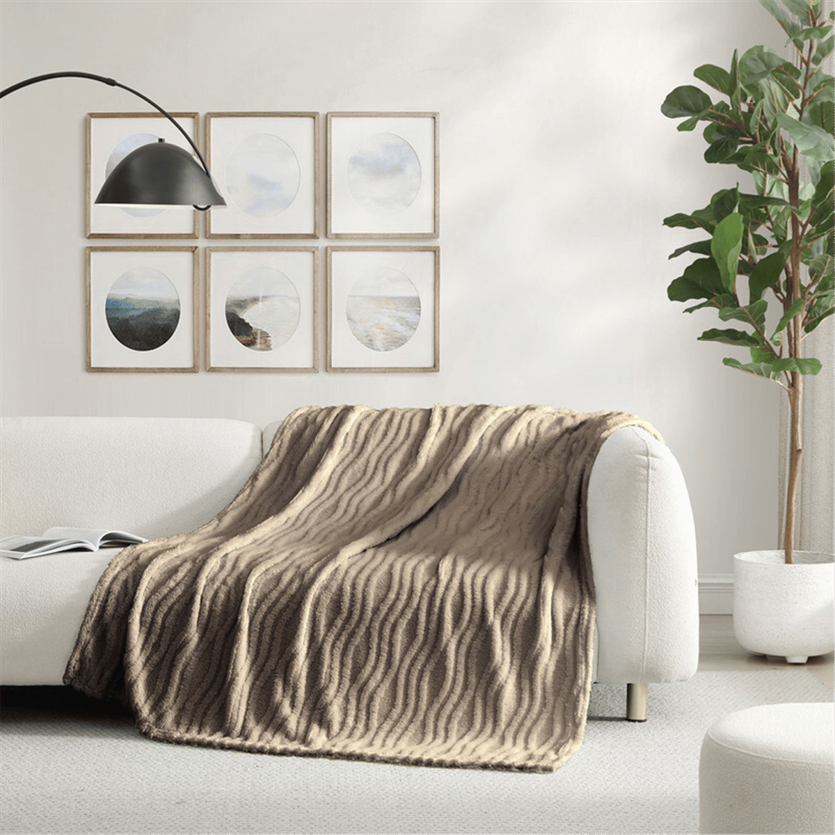 Click here for Swift Home Wave Textured Soft Plush Cozy Throw Bla... prices