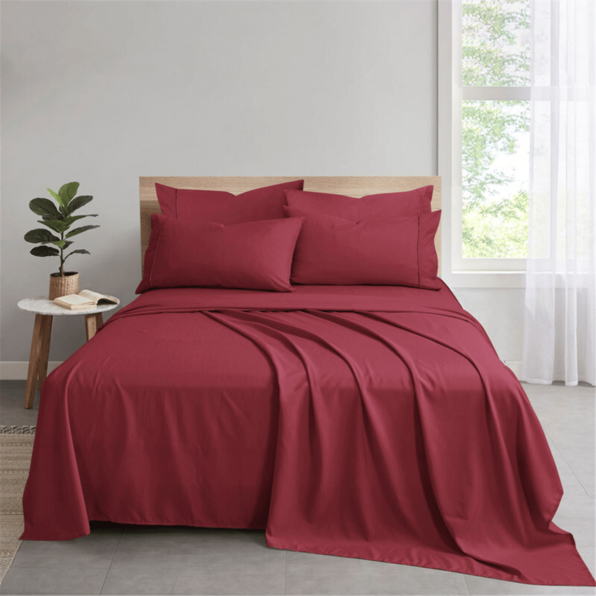 Swift Home 6pc. Lightweight Breathable Bedding Sheet Set