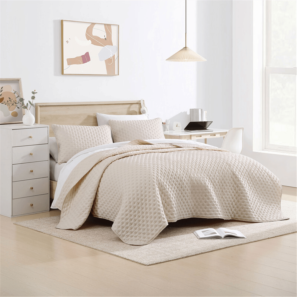 Click here for Swift Home Bubble Floral Farmhouse Pinsonic 3pc. Q... prices