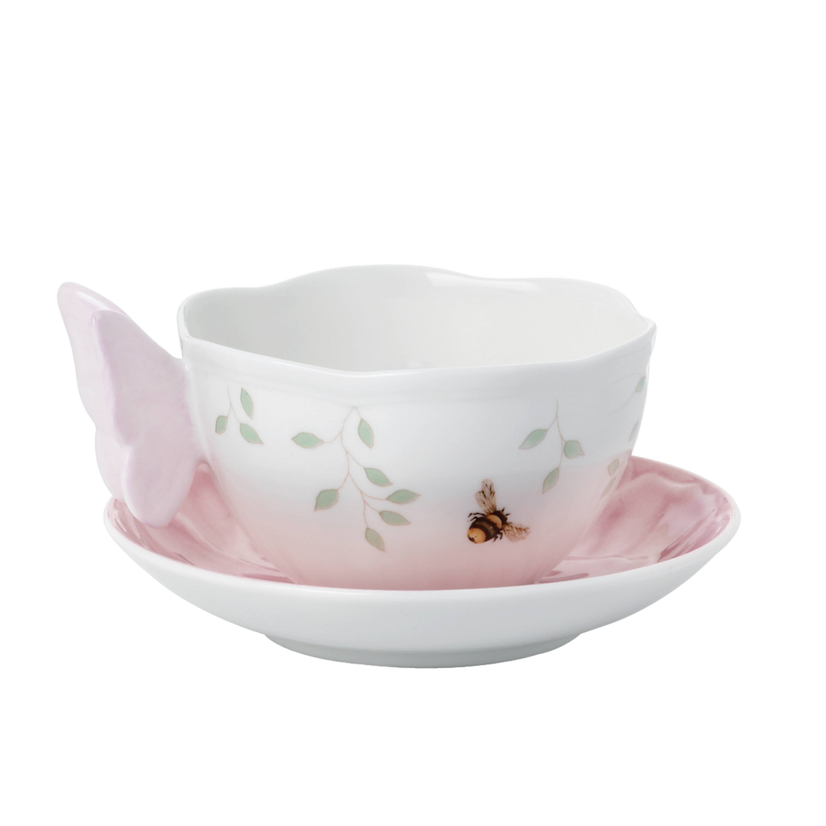 Click here for Lenox(R) Butterfly Meadow(R) Floral Pink Cup & Sau... prices