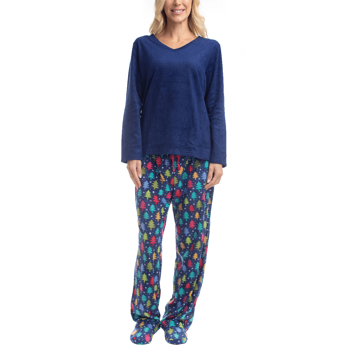 Click here for Womens Goodnight Kiss Cozy Up 3pc. Trees Pajama Se... prices
