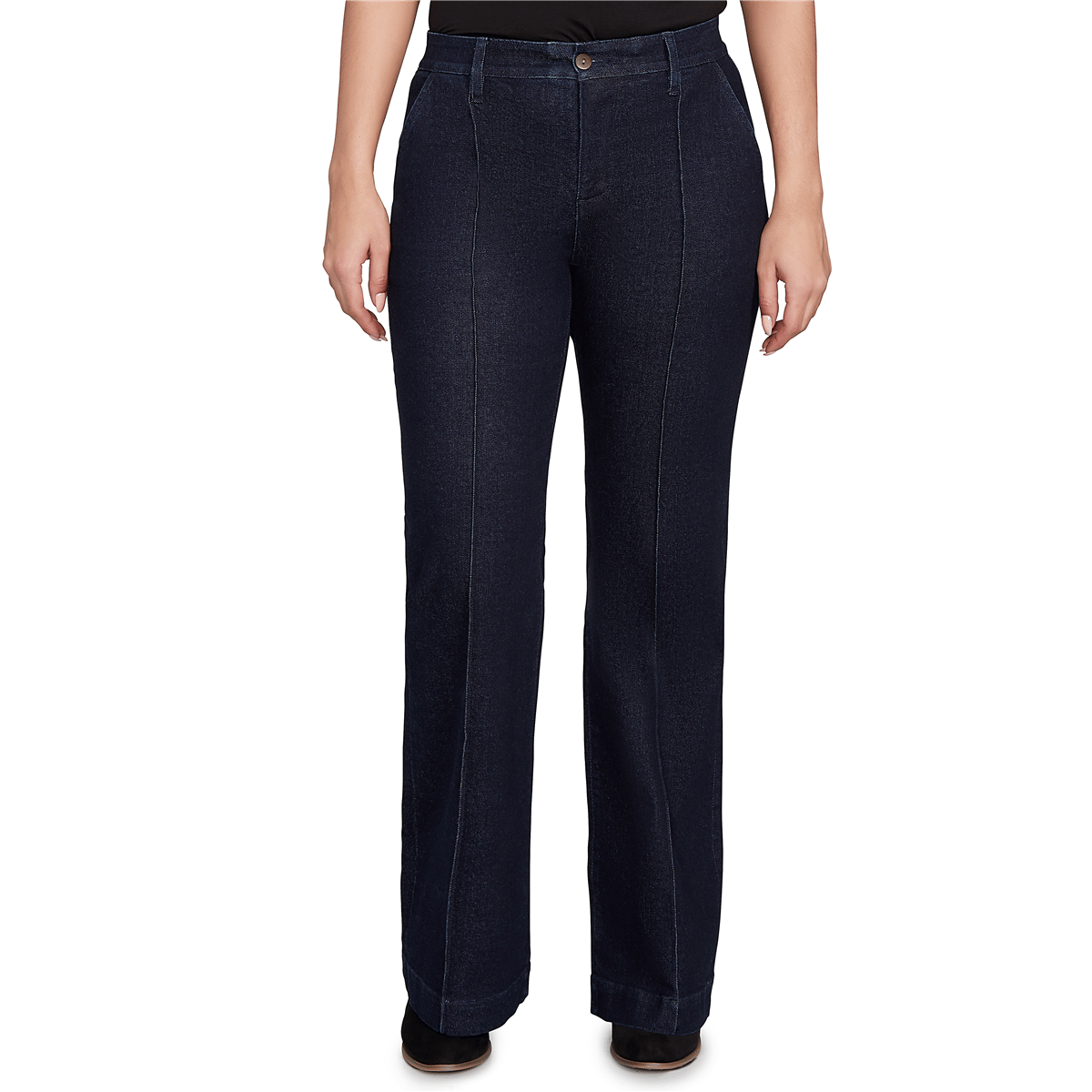 Click here for Plus Size Skyes the Limit Back To Town Denim Flare... prices