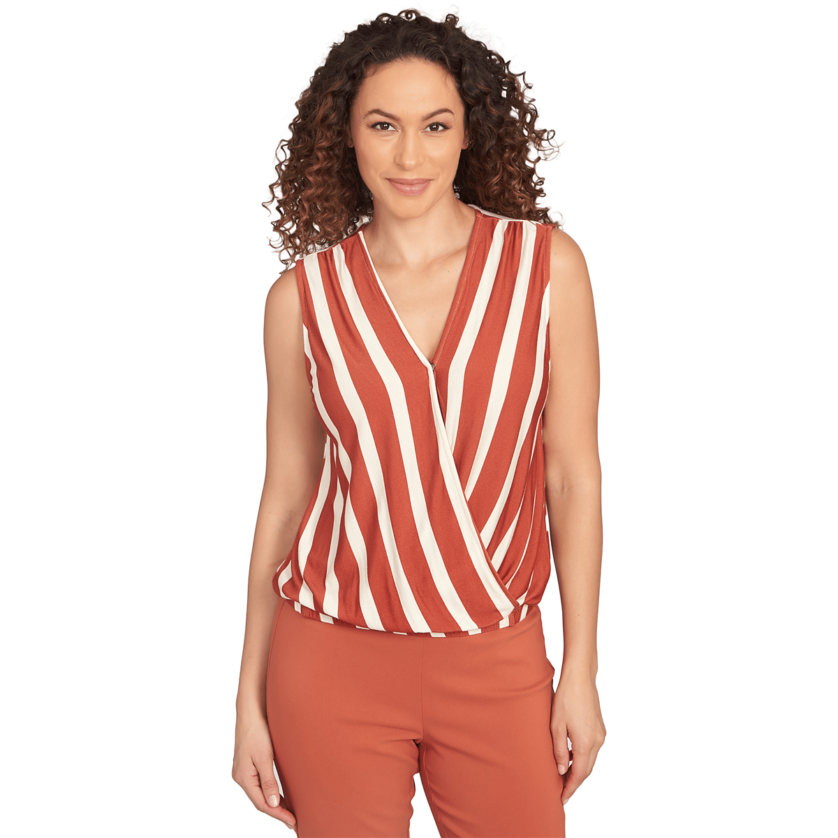 Click here for Plus Size Skyes the Limit Spicy Graphic Stripe Fau... prices