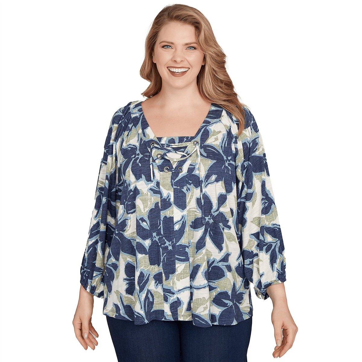 Click here for Plus Size Skyes the Limit Out Of The Blue Floral P... prices