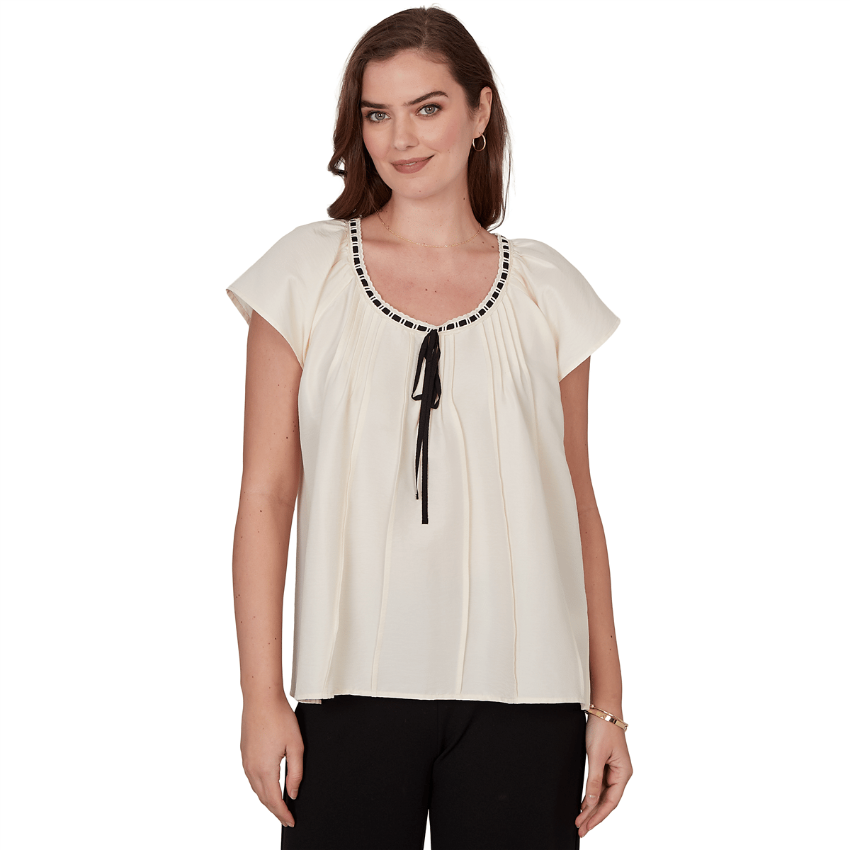 Click here for Petite Skyes the Limit Terra Tropic Solid Pleated... prices