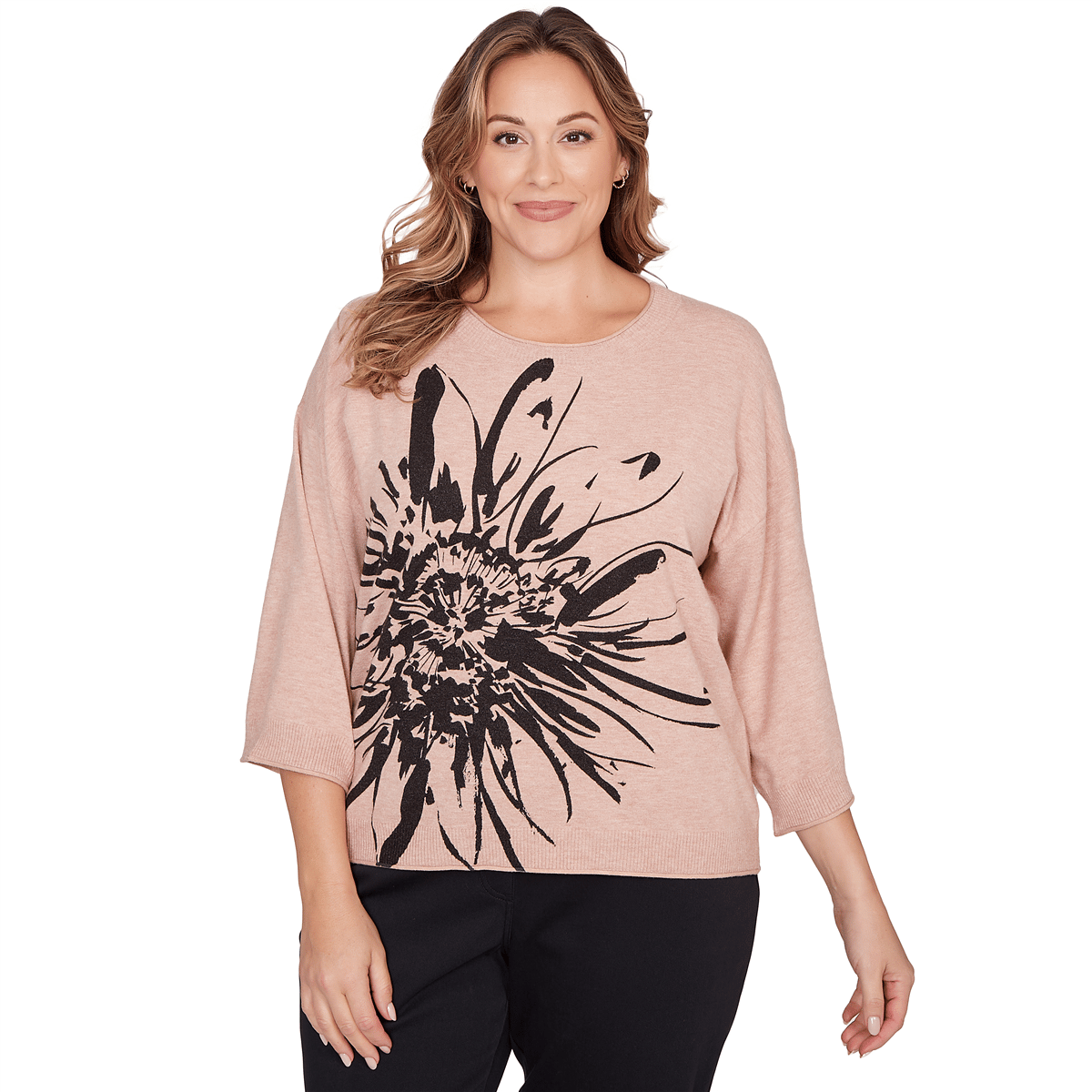 Click here for Plus Size Skyes the Limit Beyond Basics Floral Swe... prices