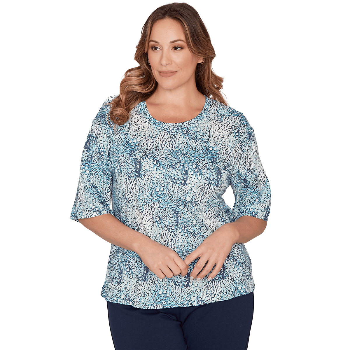 Click here for Plus Size Skyes the Limit Fresh Start 3/4 Sleeve A... prices